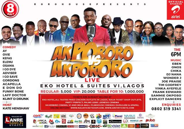 Akpororo Vs Akpororo: Frank Edwards,Yinka Ayefele, Sammie Okposo ...